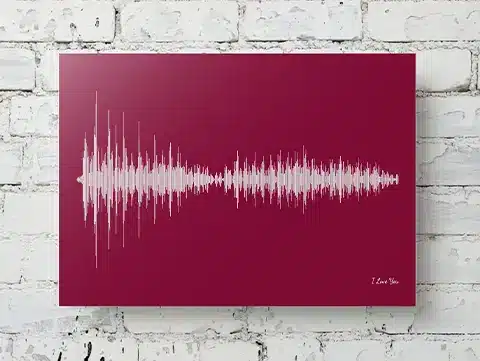 Soundwave Art ™ offers a great selection of custom sound wave art
